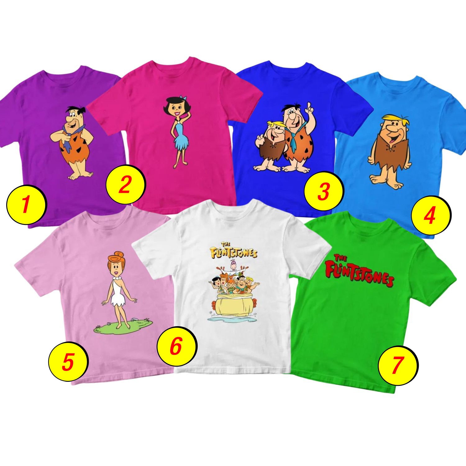 The Flintstone T-Shirt Merch - 3 Pack Tee Shirts Bundle | Inspire Uplift