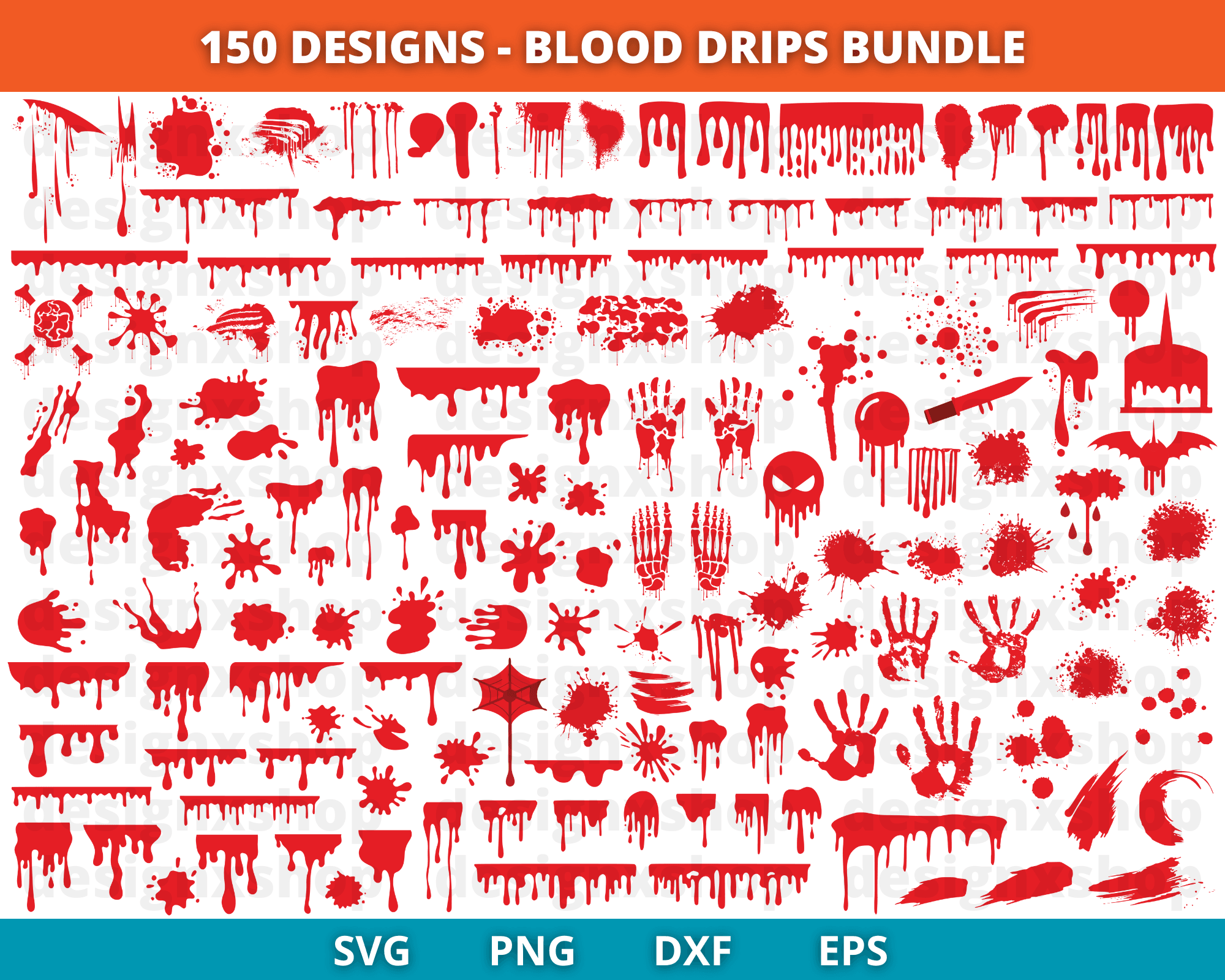 Blood Drips SVG PNG Mega Bundle, Dripping Blood SVG, Blood s | Inspire ...