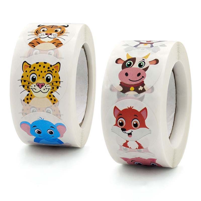 Stickers Rolling Animal Roll DIY Gift Sealing Label | Inspire Uplift