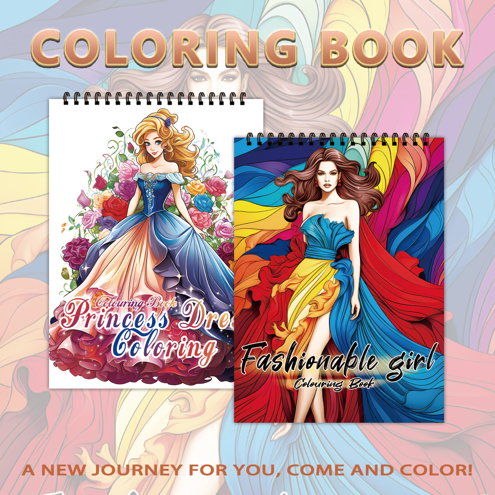 Spiral Adult Coloring Book 30 Sheets Thick Paper | Inspire Uplift