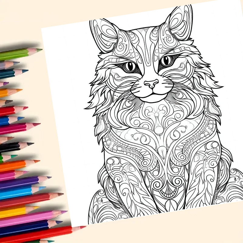 Animal Mandala Coloring Book for Adults Stress Relief | Inspire Uplift