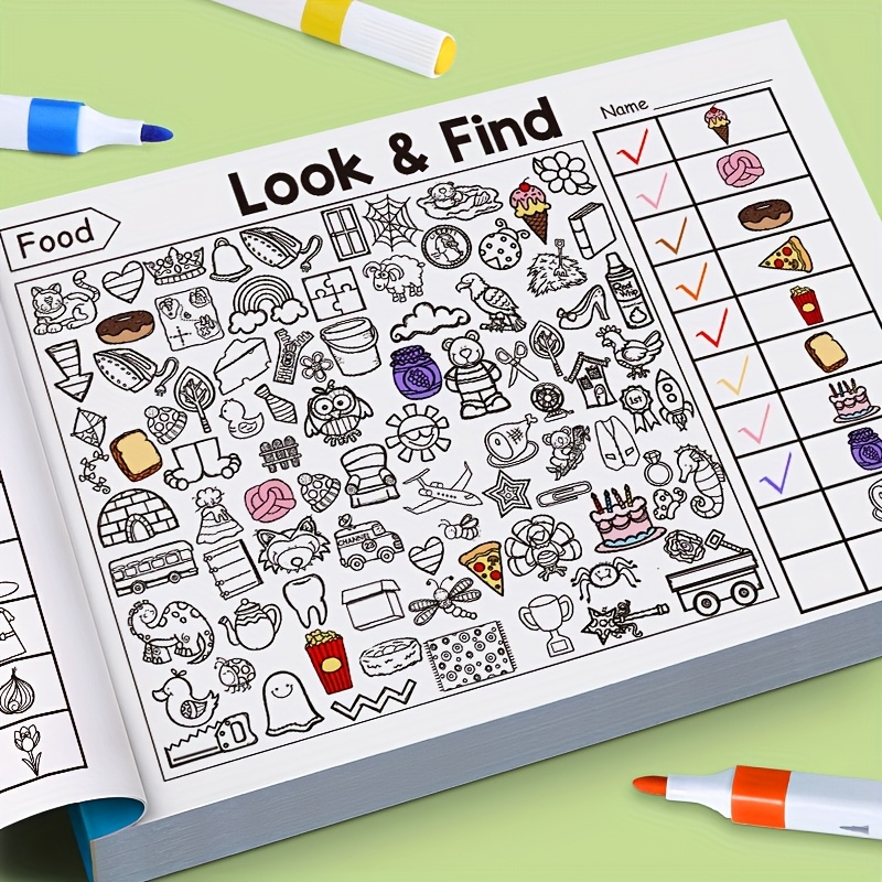 Interactive Seek And Find Coloring Book for Kids | Inspire Uplift