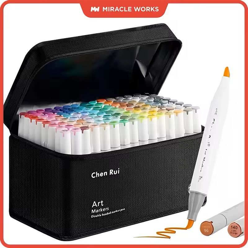 Professional Dual Tip Alcohol Art Marker Set for Drawing & C | Inspire ...