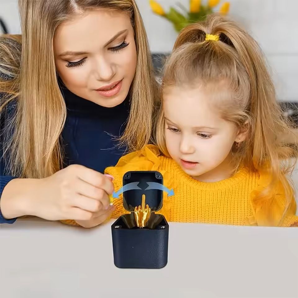 Middle Finger Surprise Gift Box Pop-Up Prank Toy for Friends | Inspire ...