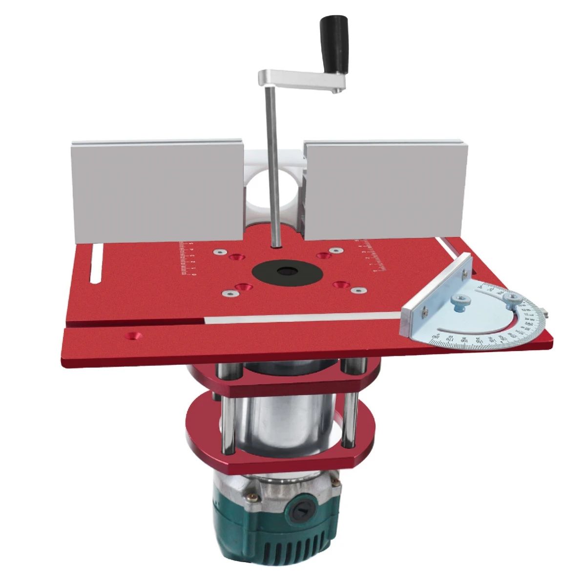 Aluminum Router Lift Insert Plate Kit with Miter Gauge Guide | Inspire ...