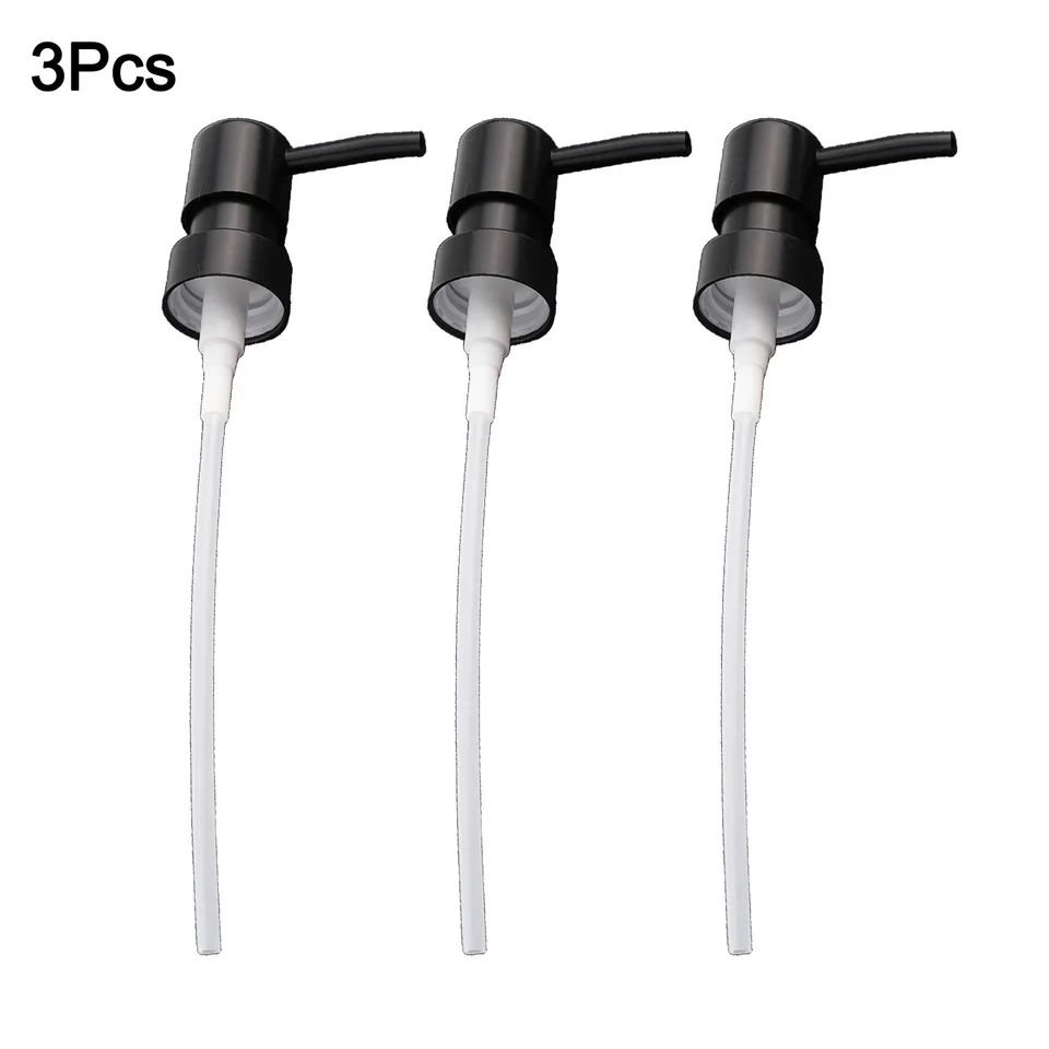Round Head ABS Lotion Pump Head 1.10 in Thread, Black Soap & | Inspire ...