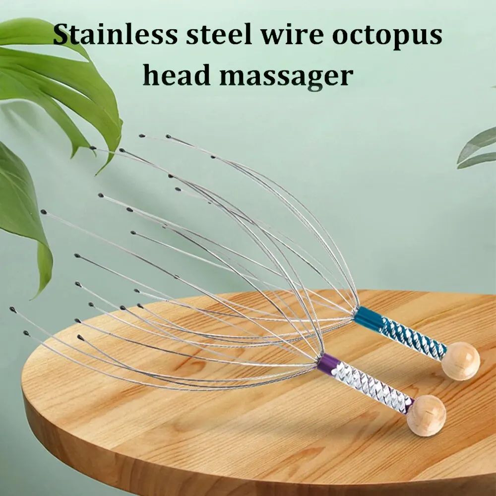 Octopus Scalp Massager Head Scratcher Claw | Relaxing Stress | Inspire ...