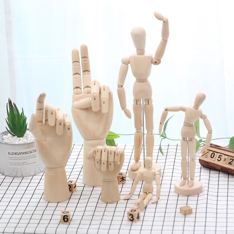 Wooden Artist Mannequin with Gift Box – Adjustable Drawing F | Inspire ...