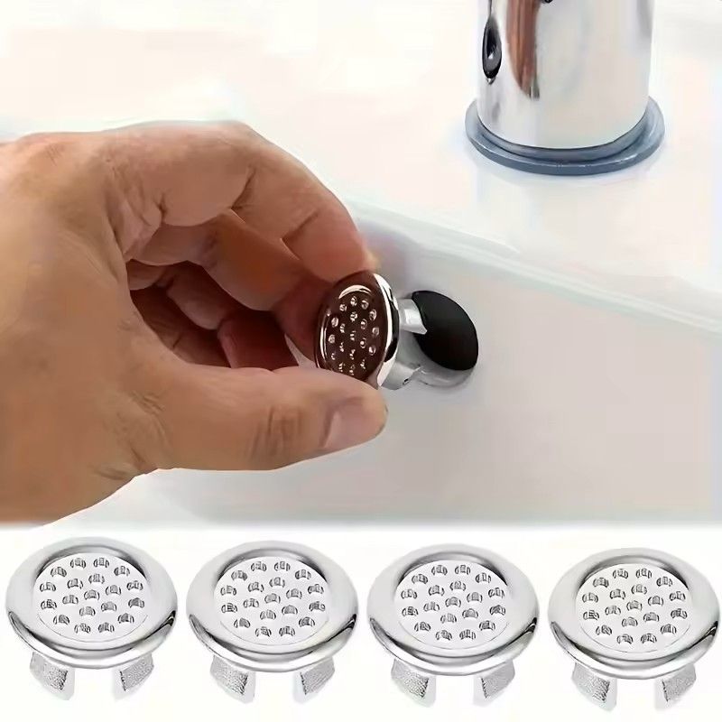 Chrome Sink Overflow Cover Set Leak Proof Easy Install | Inspire Uplift