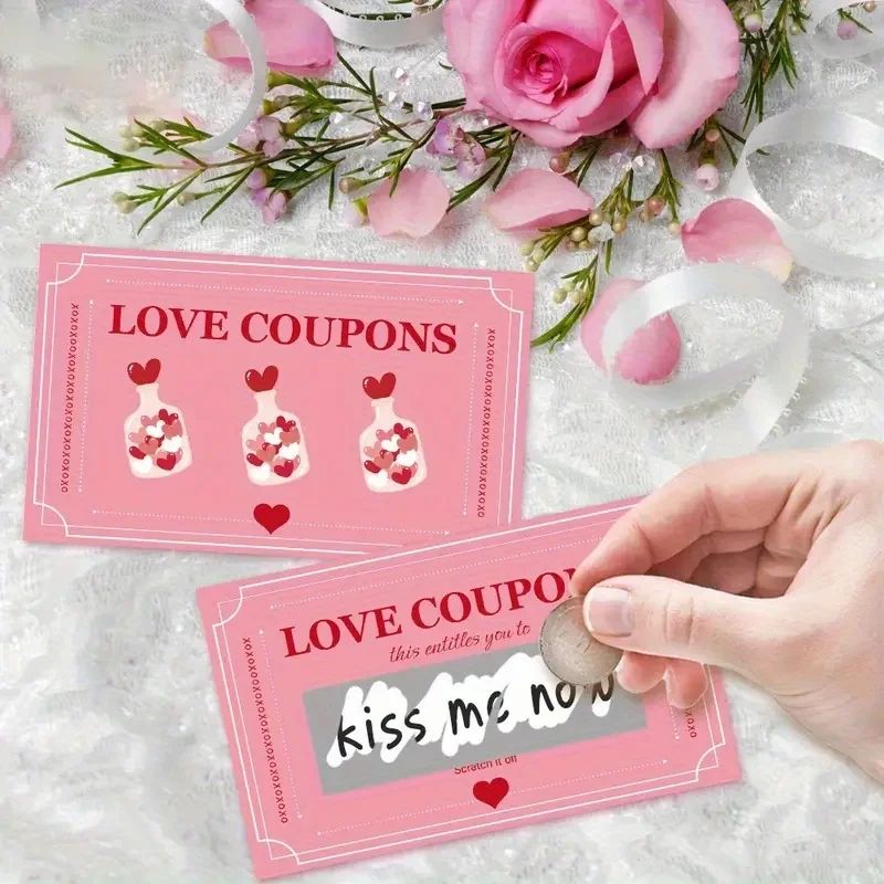 30 Pack Pink Lucky Scratch Cards for Party Games Surprise Gi | Inspire ...