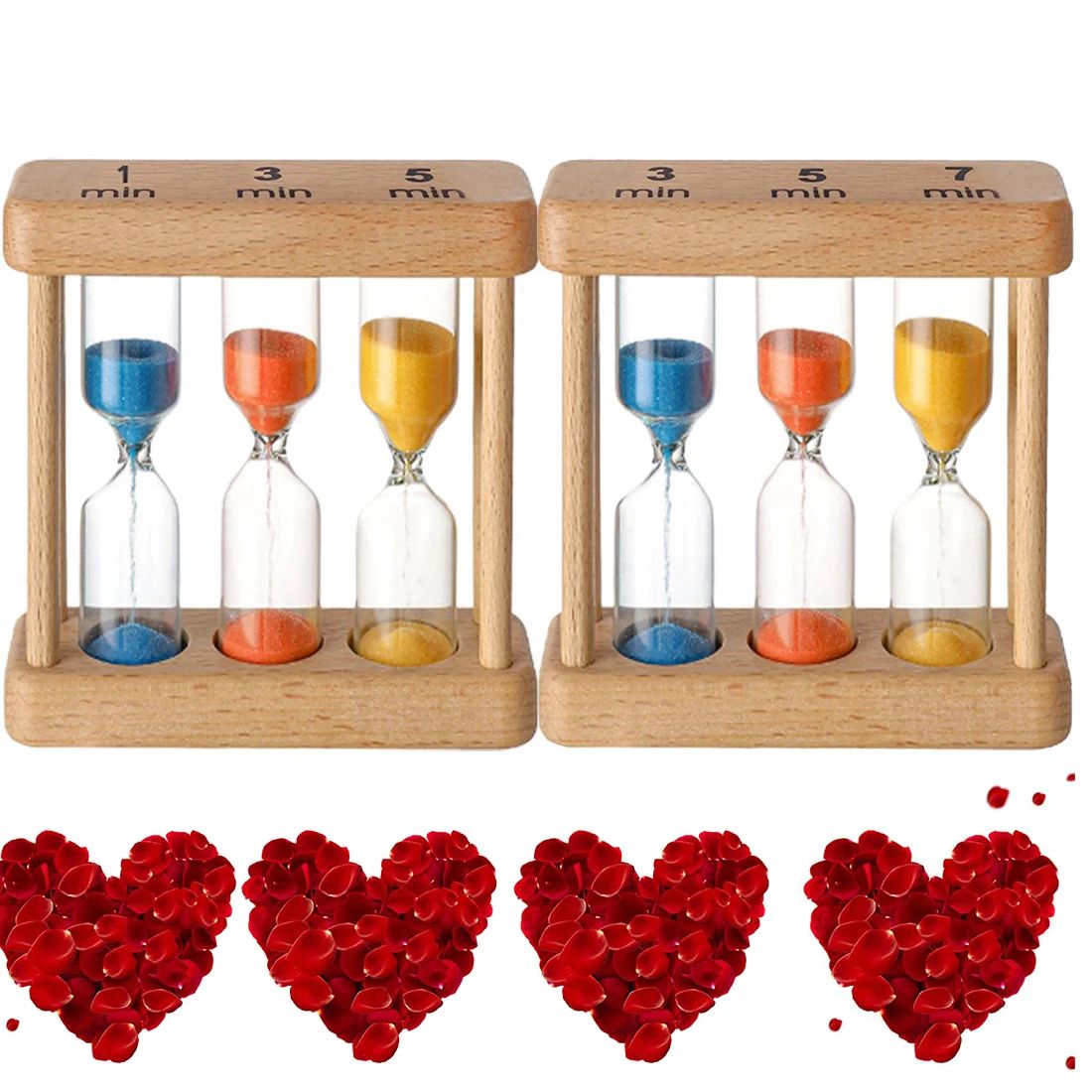 Wooden Sand Timer Hourglass Set | Inspire Uplift