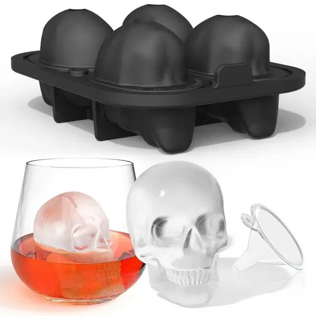 Extra Large 3D Skull Ice Cube Mold | Inspire Uplift