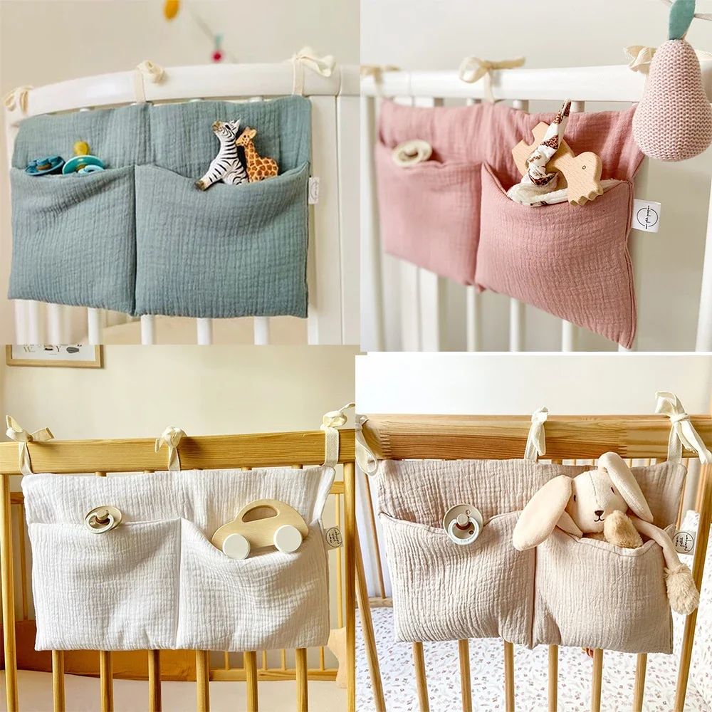 Cotton Baby Crib Storage Organizer | Inspire Uplift