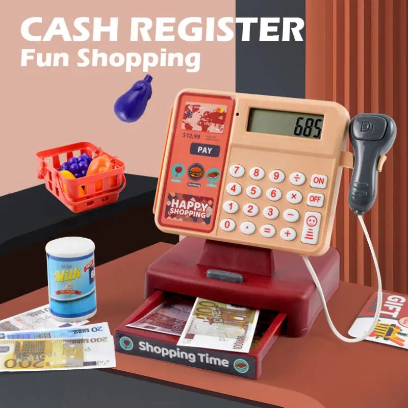 Kids Supermarket Cash Register Play Set | Inspire Uplift