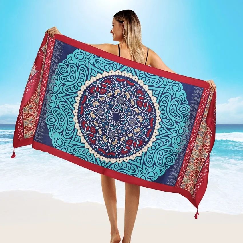 Twill Cotton Large Beach Pareo Wrap | Inspire Uplift
