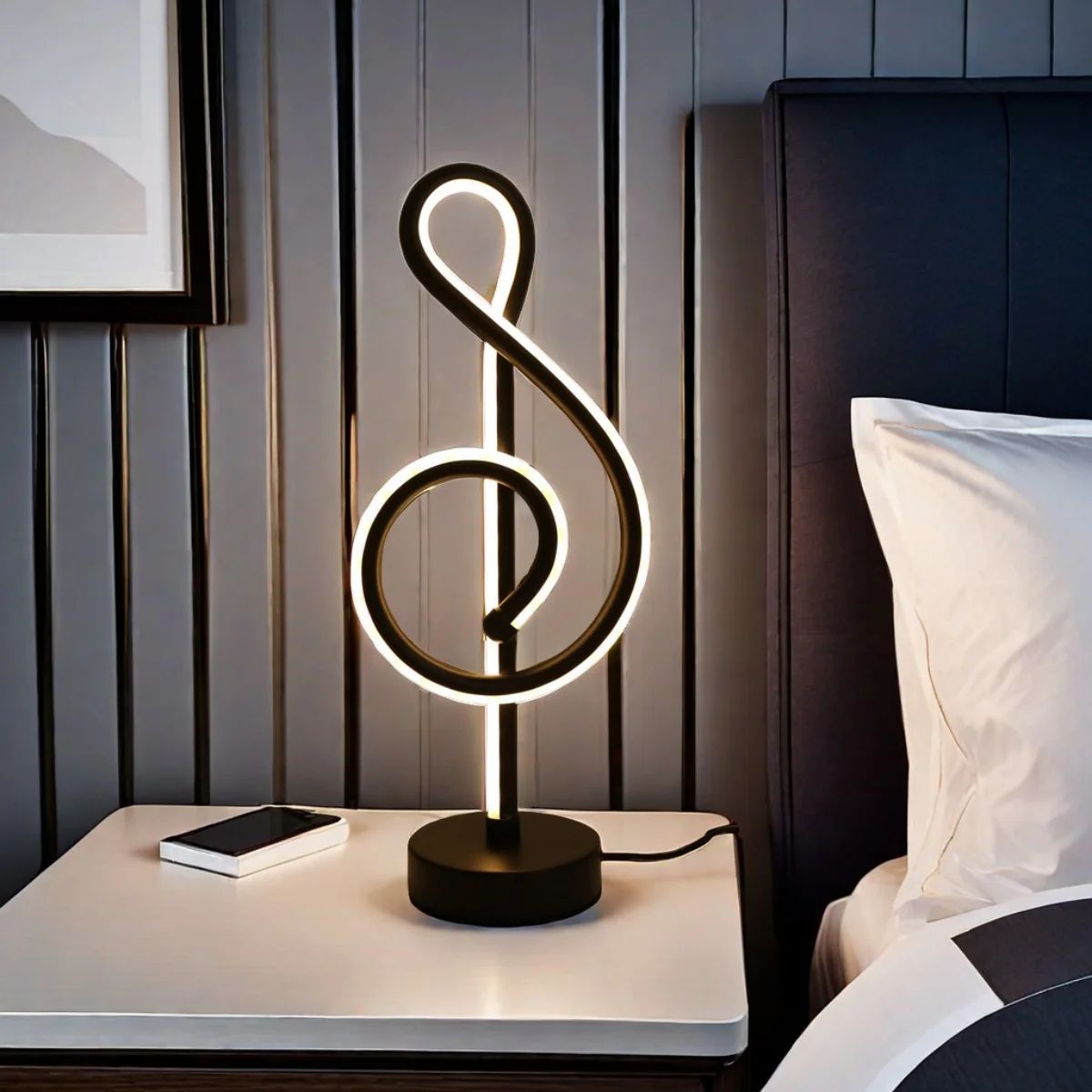 Musical Note LED Dimmable Table Lamp | Inspire Uplift
