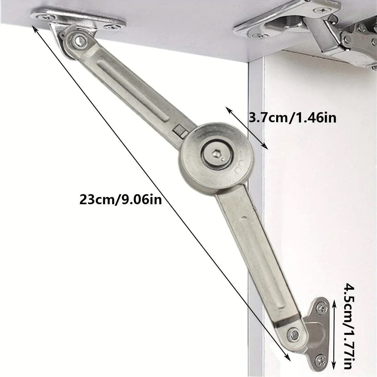 Satin-Nickel Soft-Close Lid Support Hinge – Premium Folding | Inspire ...