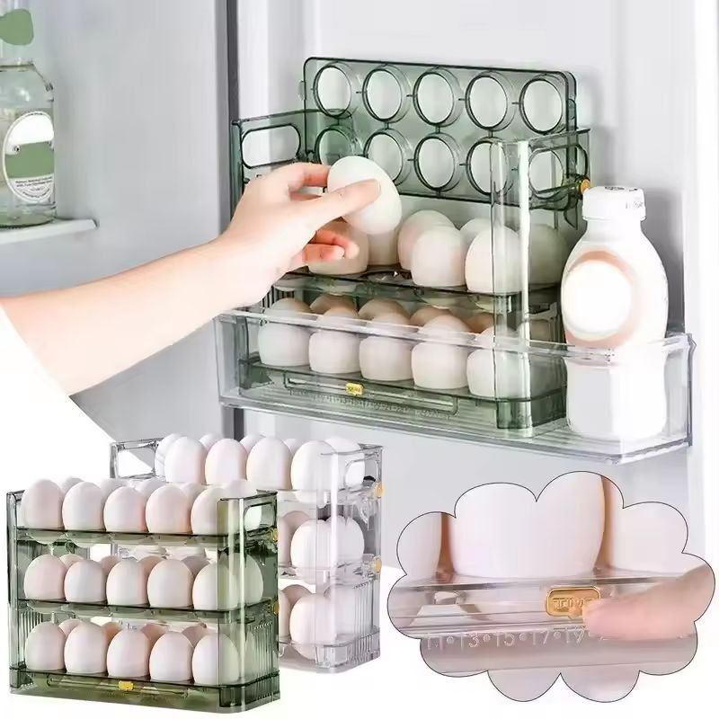 EggSmart Rotating 30-Egg Fridge Organizer Box | Inspire Uplift