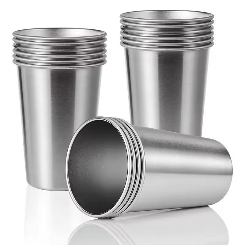 Premium Stainless Steel Pint Cup Set – Durable, Reusable Met | Inspire ...