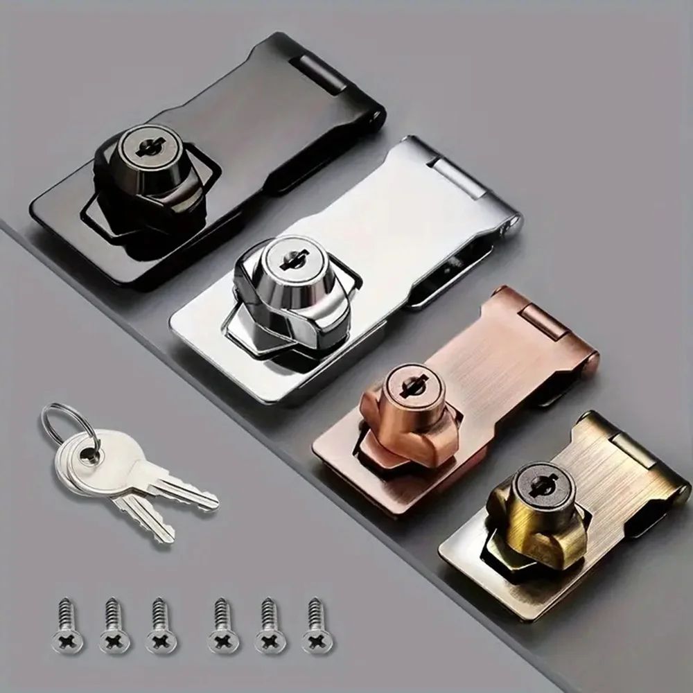 SecureGuard Heavy-Duty Locking Hasp With Keyed Padlock – Cab | Inspire ...