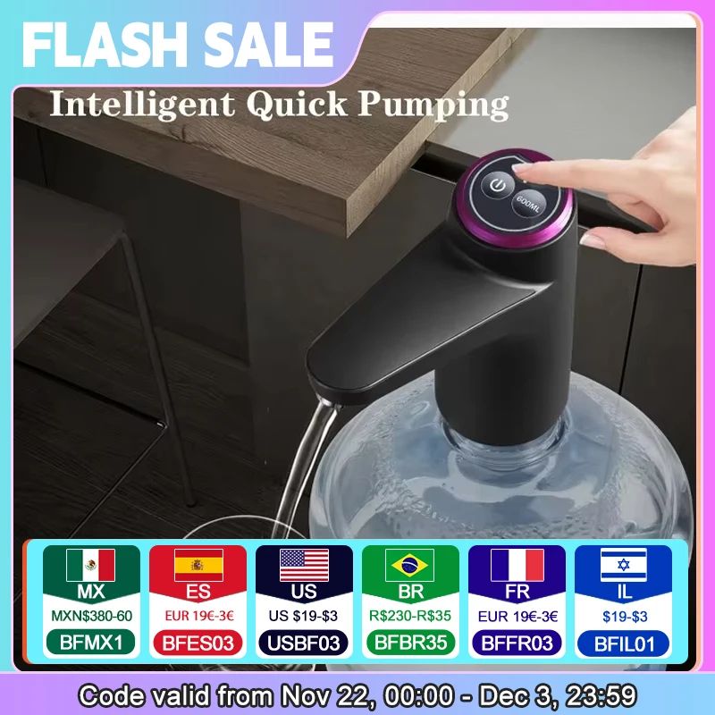 Portable Wireless Electric Water Dispenser Pump for 5-Gallon | Inspire ...