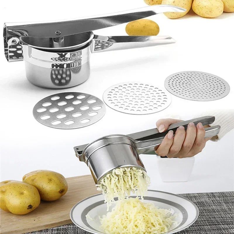 Stainless Steel Potato Ricer Press for Fluffy Mashed Potatoe | Inspire ...
