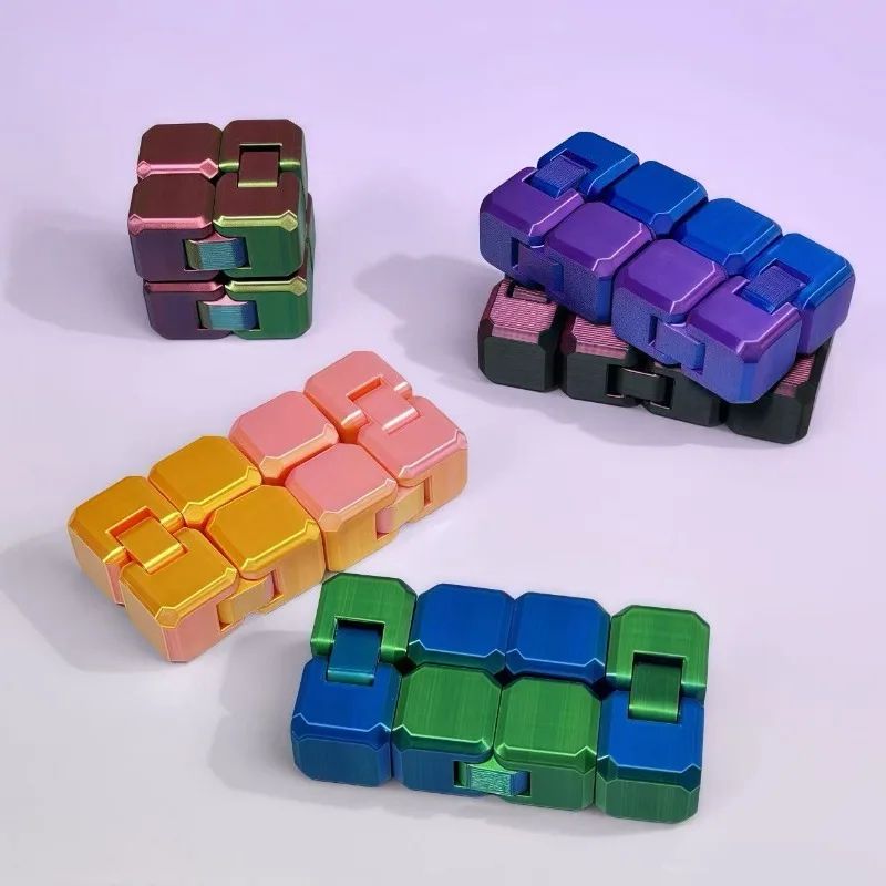 Infinity Cube Stress Relief Toy – Premium Metal Fidget Cube | Inspire ...