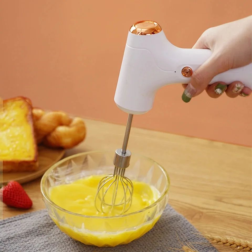 Cordless Hand Mixer Rechargeable Handheld Whisk – 3-Speed El | Inspire ...