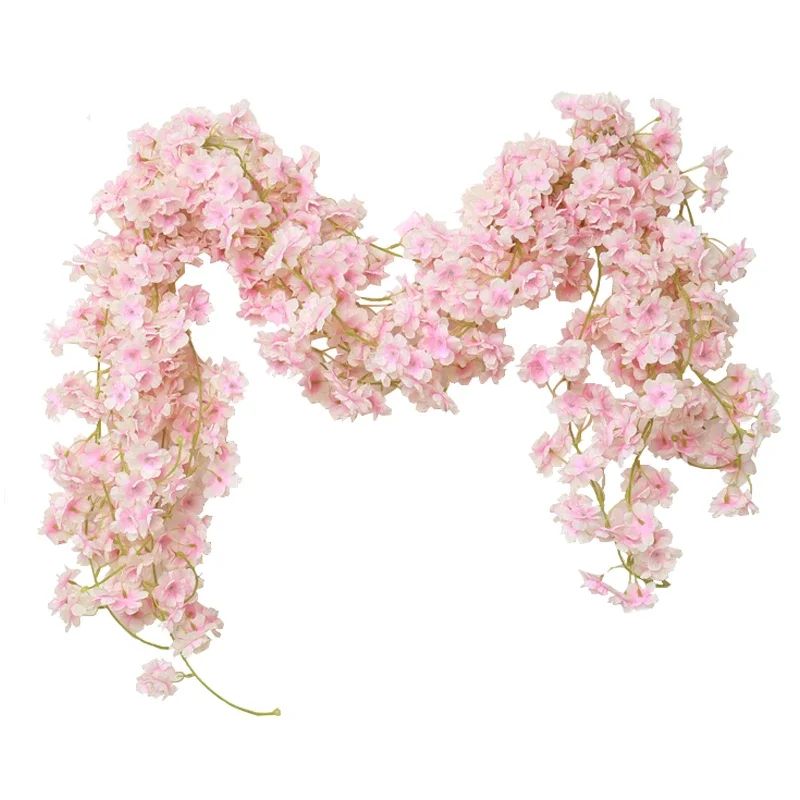 70.8" sakura vine Artificial Cherry Blossom Garland for Wedd | Inspire ...