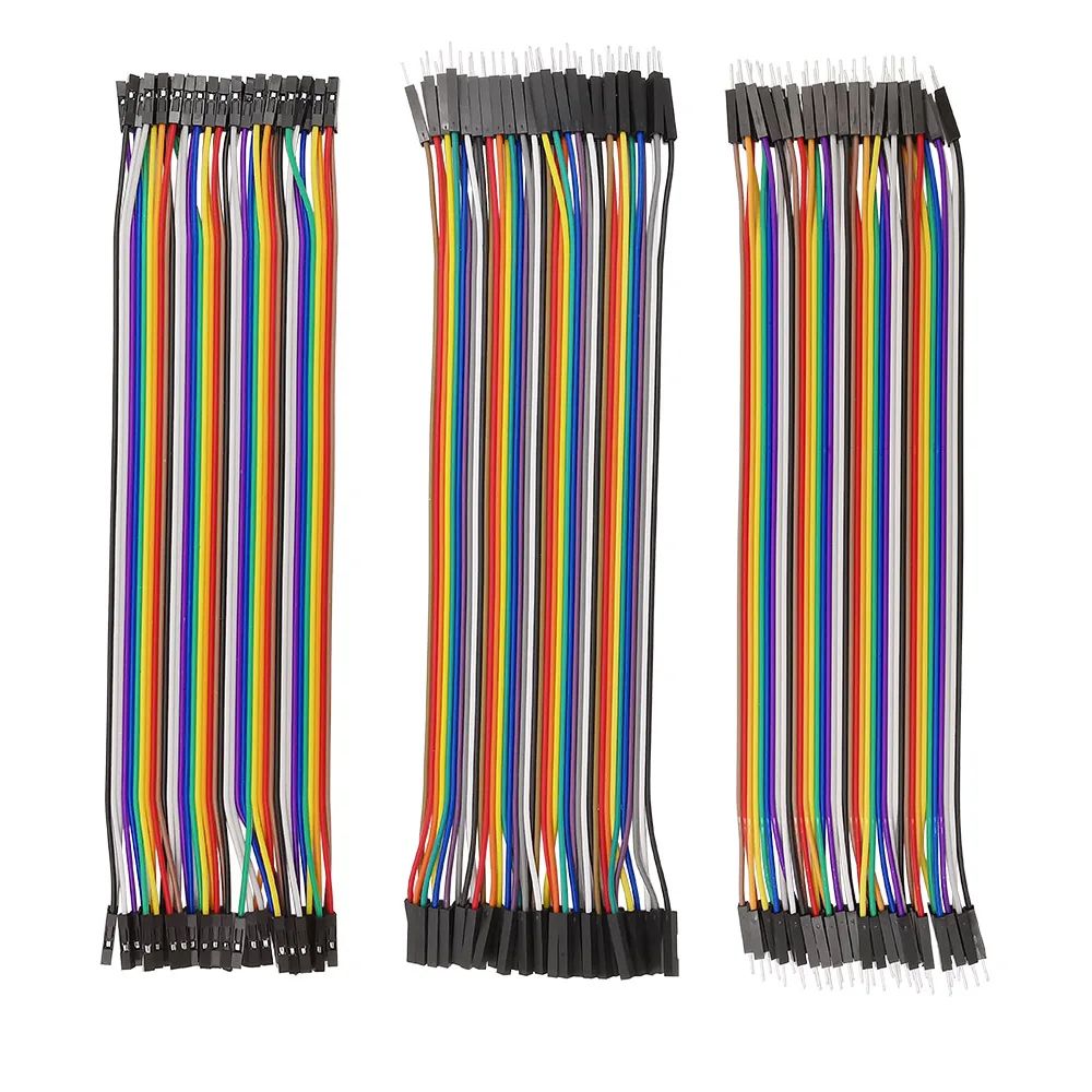 40-Pin breadboard jumper wires Ribbon Cable Set for Arduino | Inspire ...