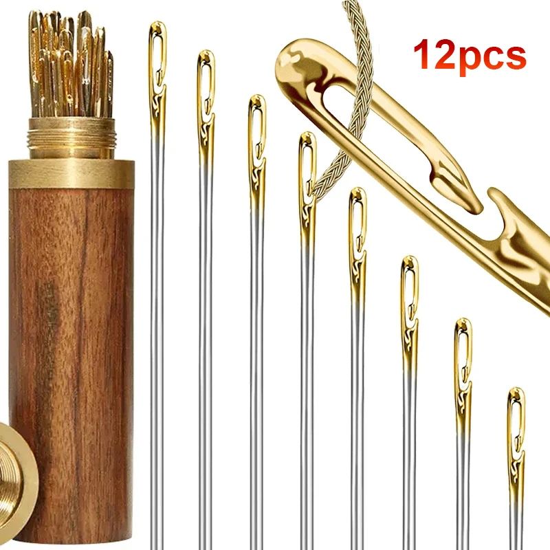 12pcs Self Threading Needles Set – Side-Threading Hand Sewin | Inspire ...