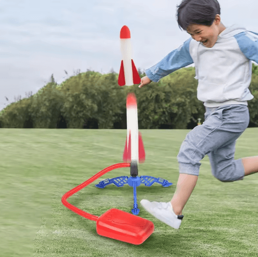 Foot Powered Flying Rocket Launcher Toy Outdoor Stomp Rocket | Inspire ...