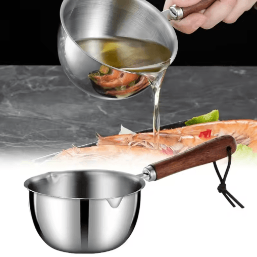 Stainless Steel Milk Pot Mini Hot Oil and Butter Melting Pan | Inspire ...