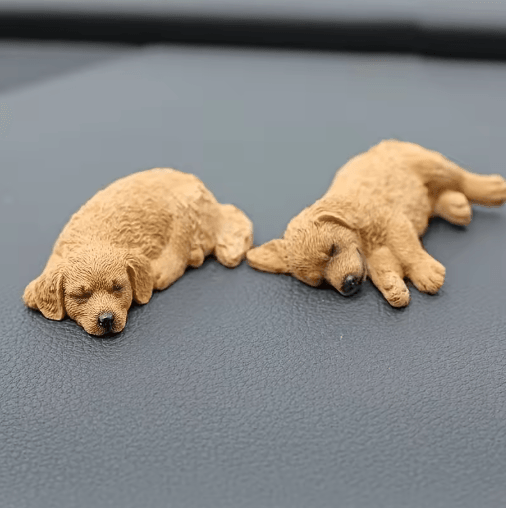Golden Retriever Resin Car Ornament – Cute Puppy Figure for | Inspire ...