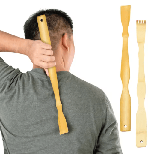Bamboo Back Scratcher Massage Stick Long Wooden Body Scratch | Inspire ...