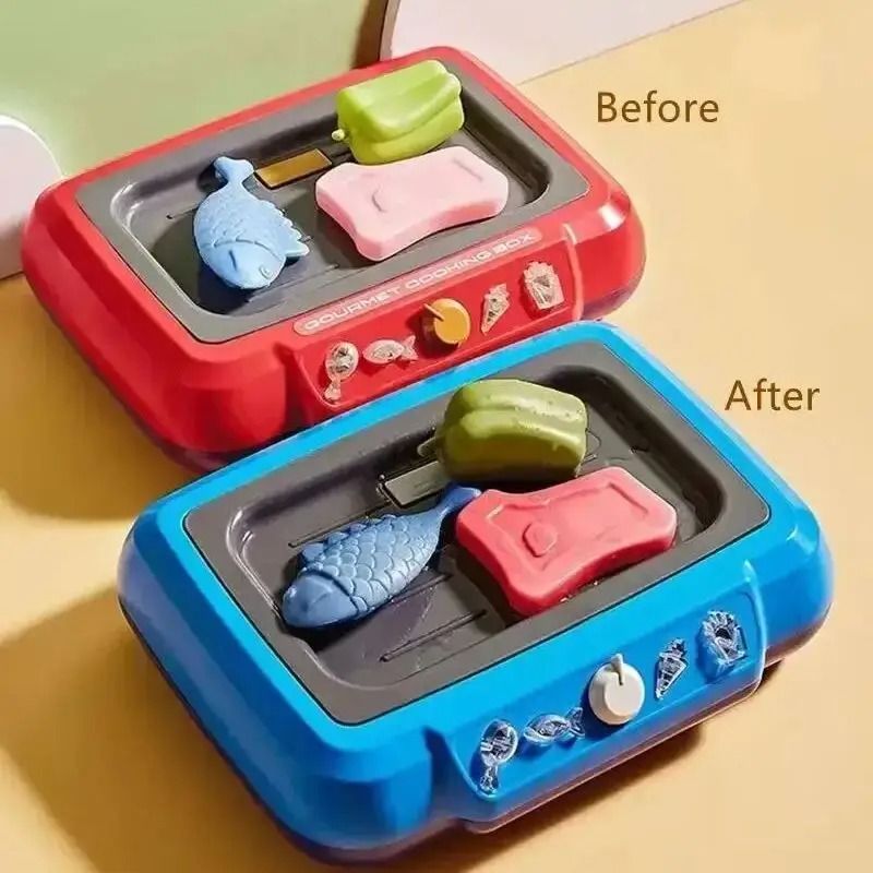 DIY Kids Kitchen Playset Pretend Cooking Toy with 20 Piece F | Inspire ...
