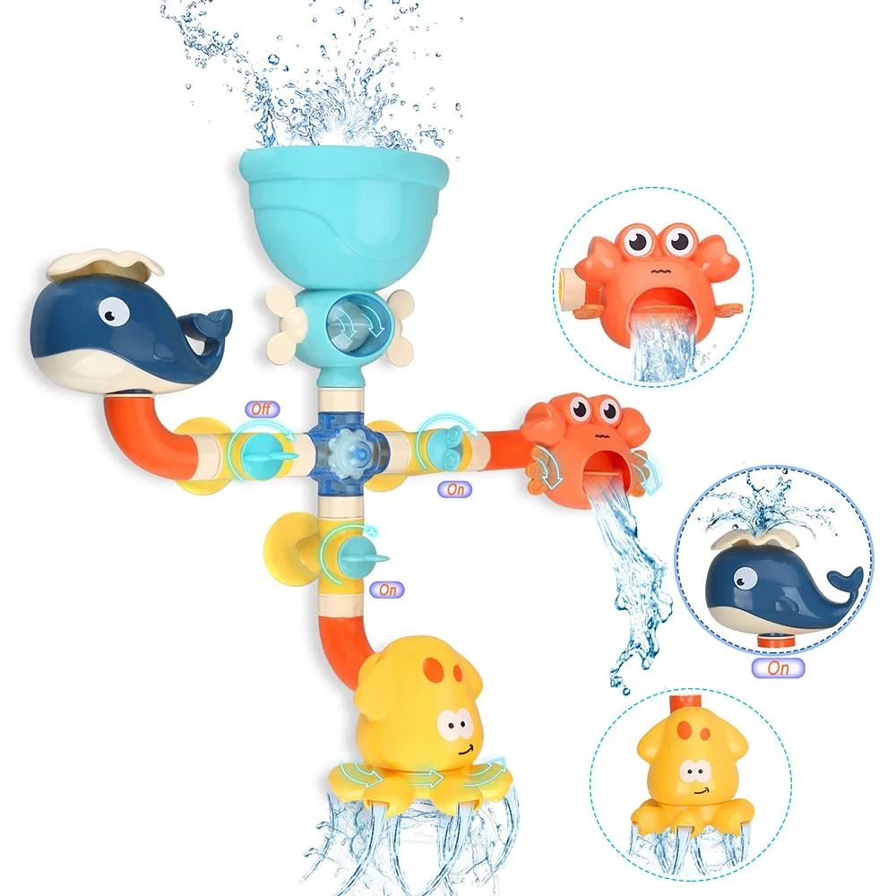 DIY Bath Pipes Water Play Toy Interactive Tub Water Game for | Inspire ...