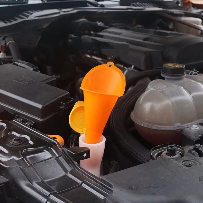 Long Stem Oil and Fuel Funnel Set Anti Splash Refueling Tool | Inspire ...