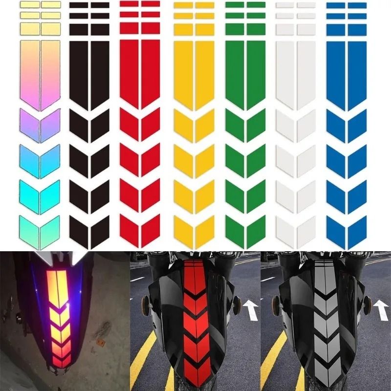 Motorcycle Arrow Reflective Stickers Safety Fender Decals Wa | Inspire ...