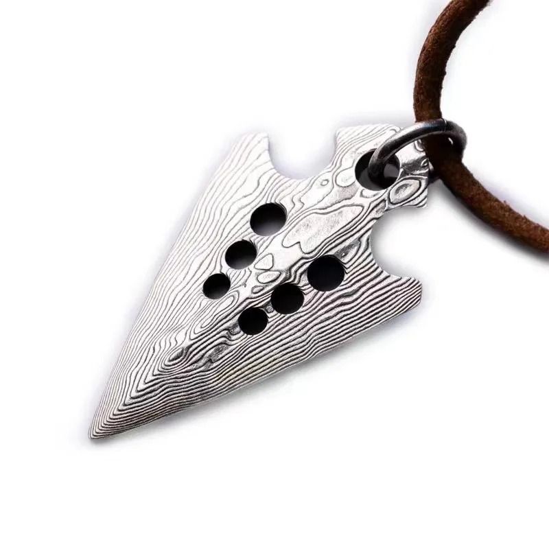 Adjustable Arrowhead Self Defense Necklace Outdoor Survival | Inspire ...