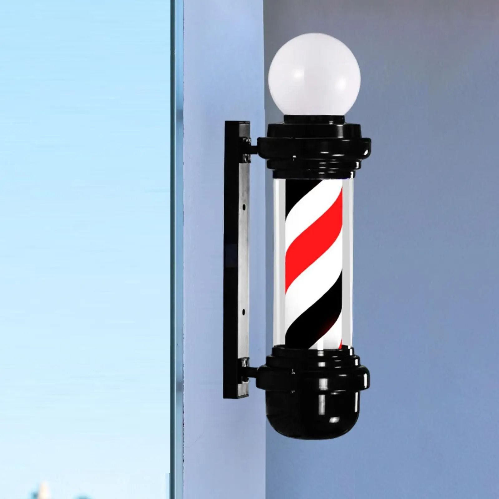 Classic Rotating Barber Pole Light for Salon and Barbershop | Inspire ...