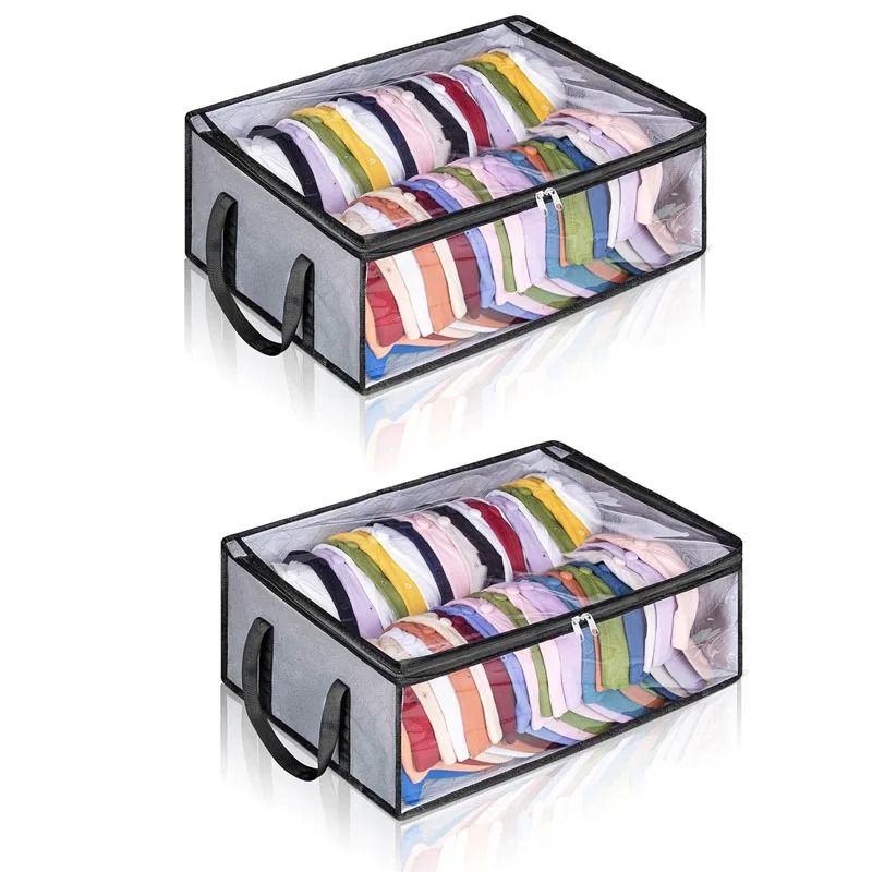 Collapsible Baseball Cap Storage Box Large Capacity Hat Orga | Inspire ...