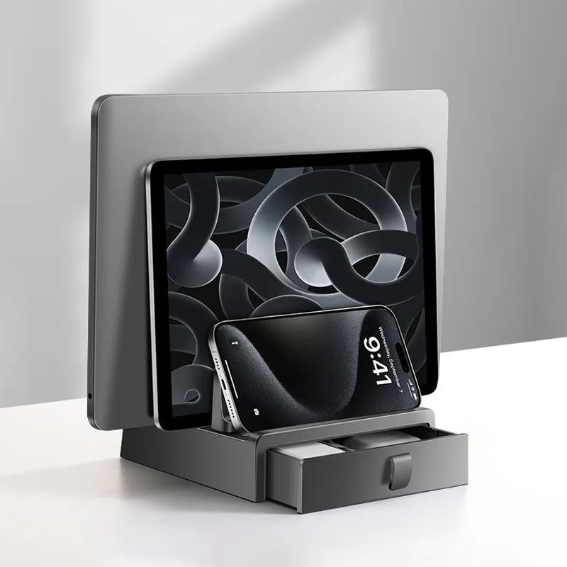 Vaydeer Vertical Dual Slot Laptop Stand with Drawer Desktop | Inspire ...