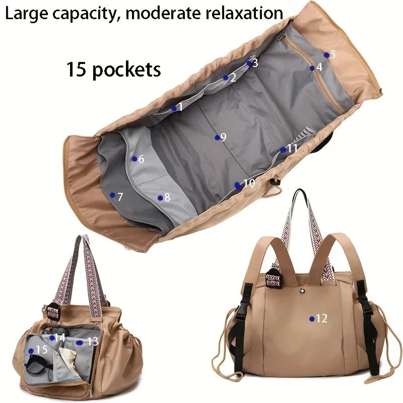 Large Capacity Convertible Gym Travel Backpack with Handles | Inspire ...