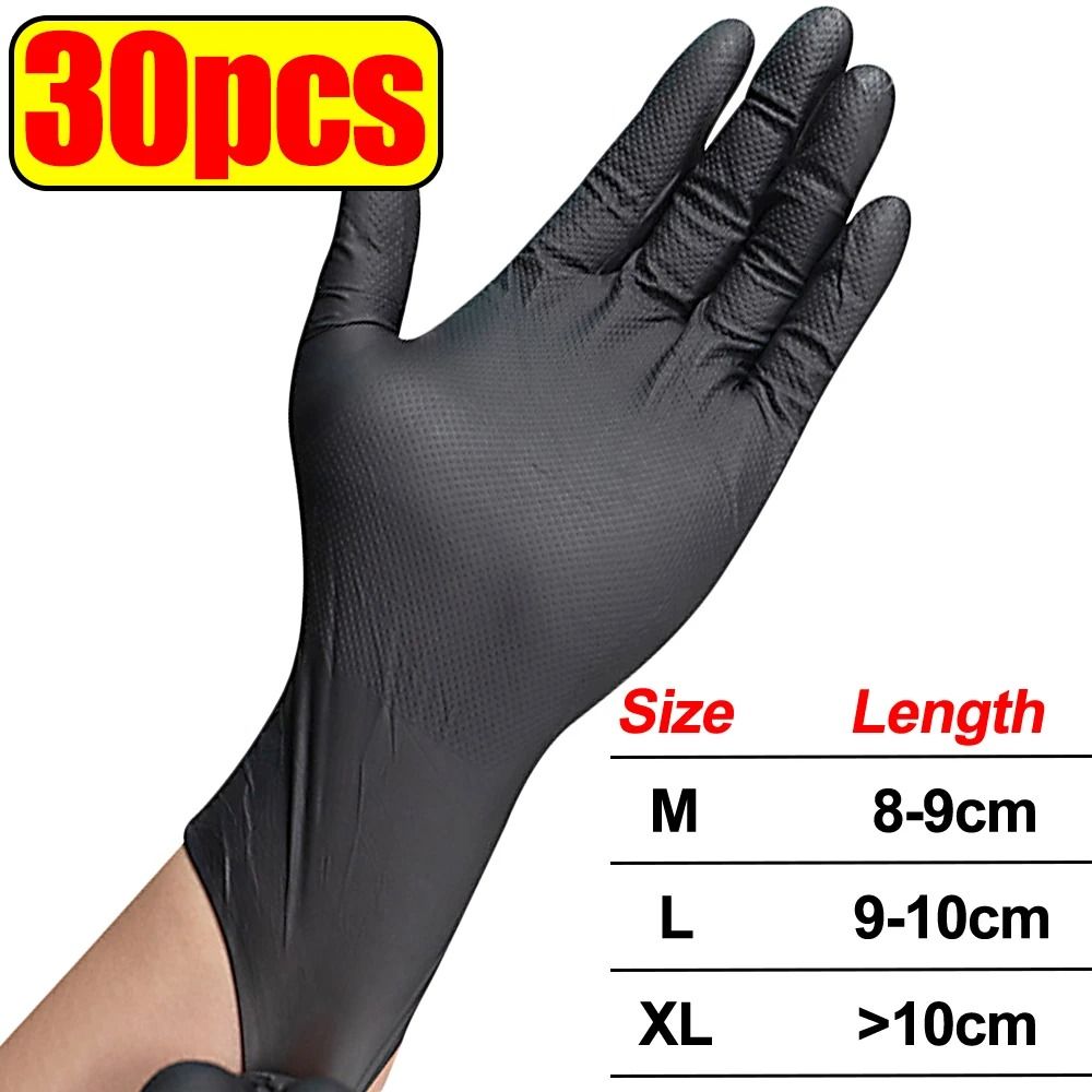 Heavy Duty Nitrile Gloves 8 Mil Extra Thick Disposable Work | Inspire ...