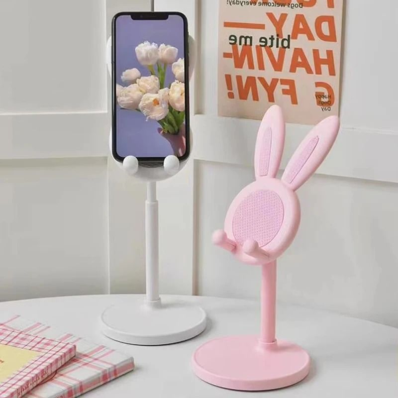 Cute Bunny phone holder stand Adjustable Desktop Tablet Brac | Inspire ...