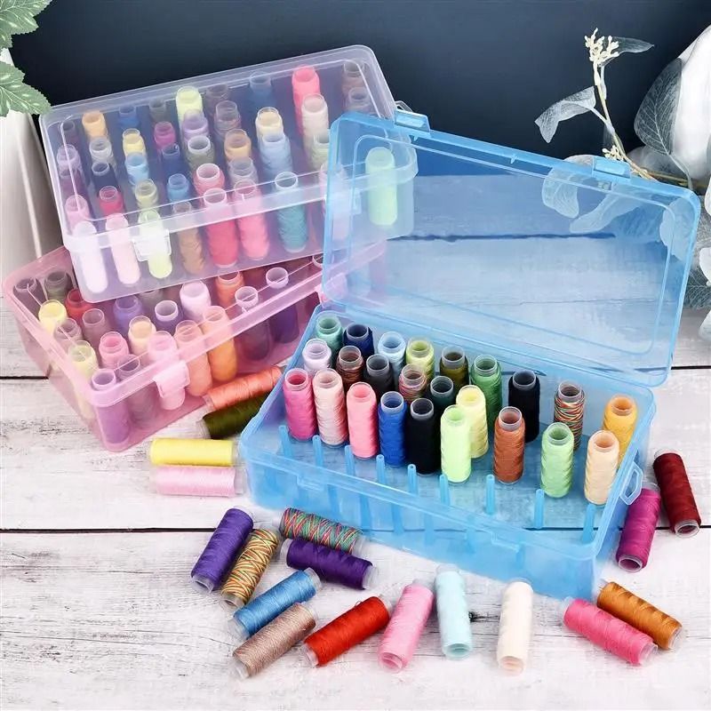 42 Spool Sewing Thread Storage Box Thread Spool Organizer Ca | Inspire ...