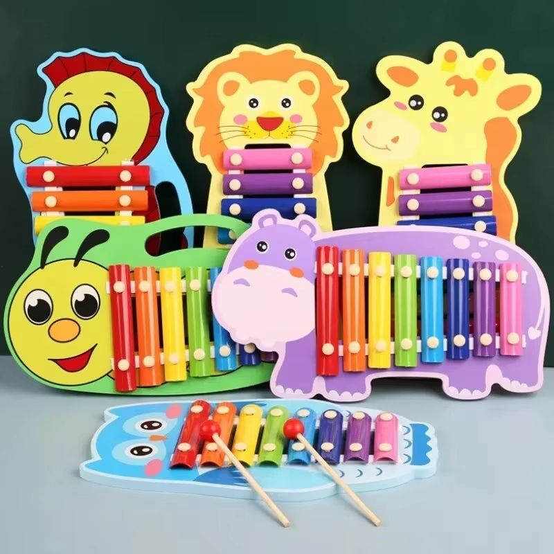 Wooden Xylophone for Kids, 8-Note Multicolor Montessori Musi | Inspire ...