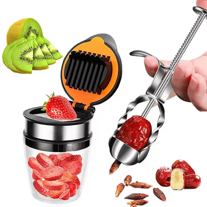 Stainless Steel Mini Fruit Slicer – Multi-Fruit & Egg Cutter | Inspire ...