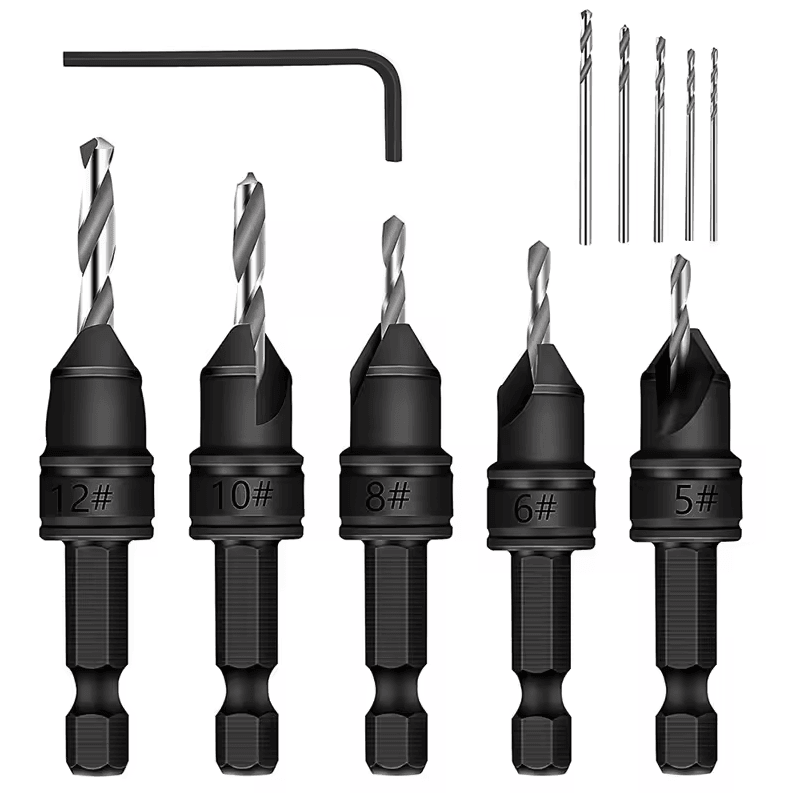 Woodworking Countersink Drill Bit Set – Cone Hole Opener wit | Inspire ...